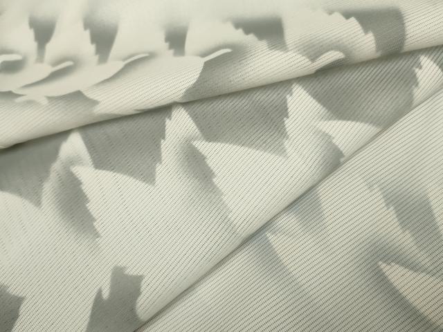 平和屋着物＊夏物　小紋　絽　舞蝶文　暈し染め　洗える着物　AABA5697sx