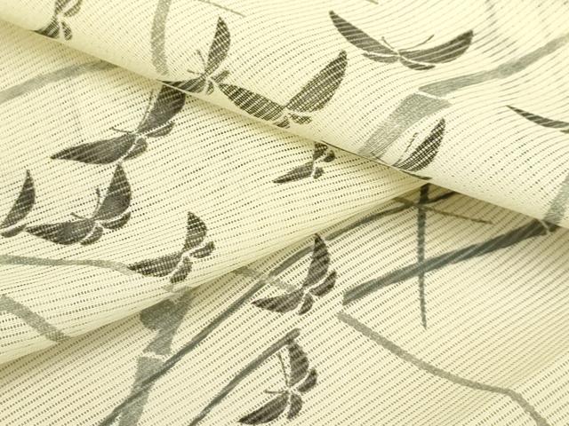 平和屋着物＊夏物　小紋　絽　舞蝶文　暈し染め　正絹　逸品　AABA5704sx