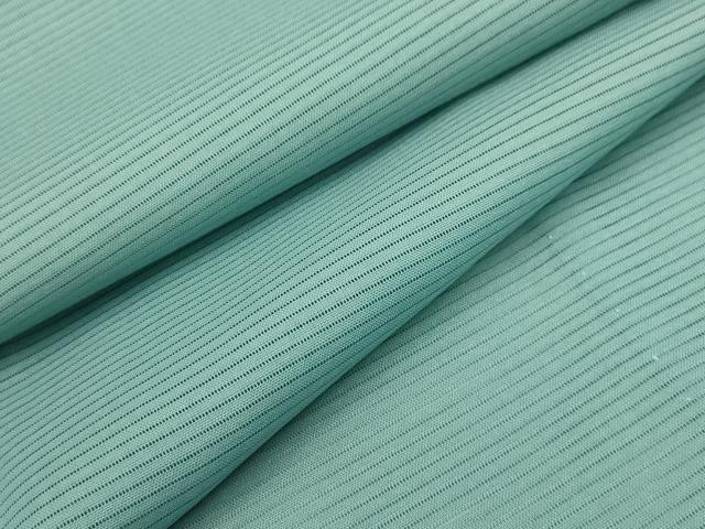 平和屋着物＊夏物　色無地　絽　白群色　洗える着物　AABA5705sx