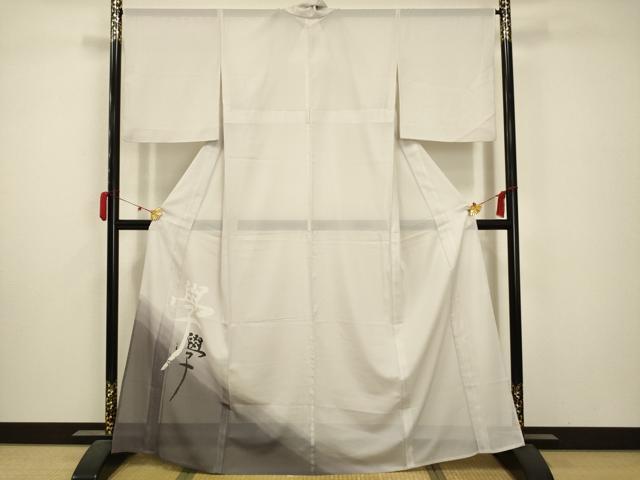 平和屋着物＊夏物　訪問着　絽　文字文　洗える着物　AABA5724sx