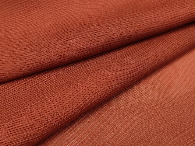 平和屋着物＊夏物　小紋　絽　霞文　正絹　逸品　AABA5776sx