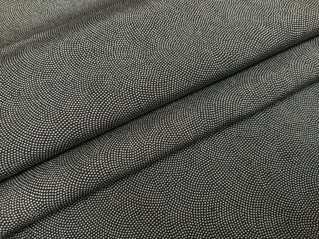 平和屋着物●江戸小紋　鮫小紋柄　黒地　正絹　逸品　AABA6413ph