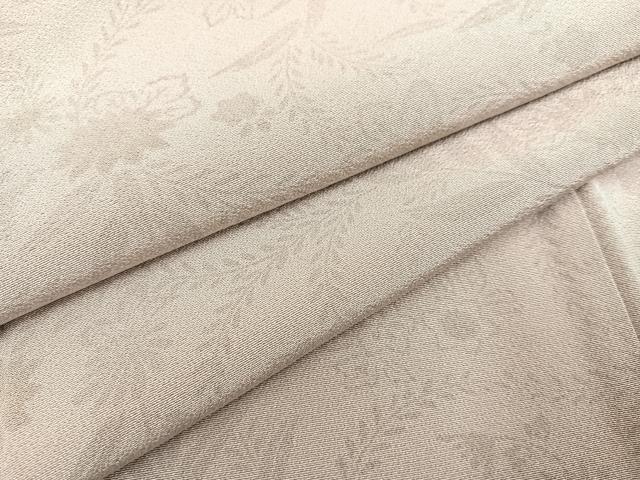 平和屋着物●上質な小紋　型染め　草花文　正絹　逸品　AABA6465ph