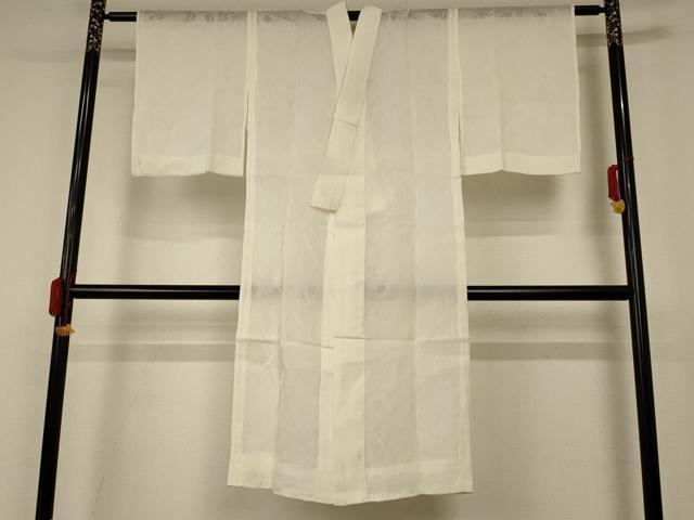 平和屋着物＊夏物　長襦袢　紗　鳥の子色　麻　逸品　AABA6492jd