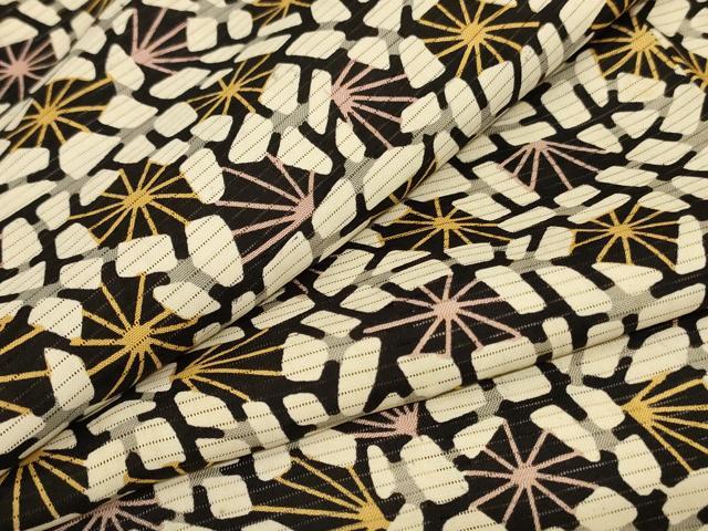 平和屋着物＊夏物　小紋　絽　花づくし　正絹　逸品　AABA6495jd