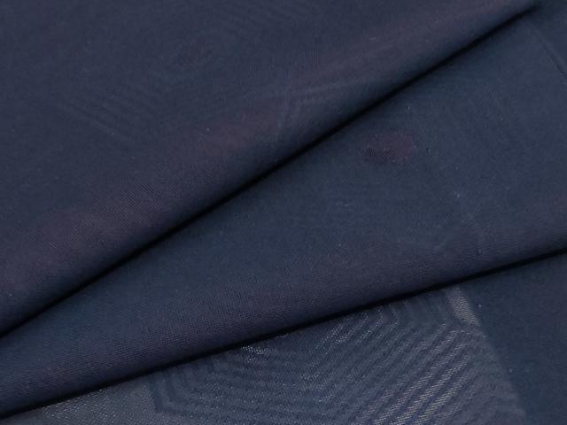 平和屋着物＊夏物　小紋　紗　亀甲文　正絹　逸品　AABA6518jd