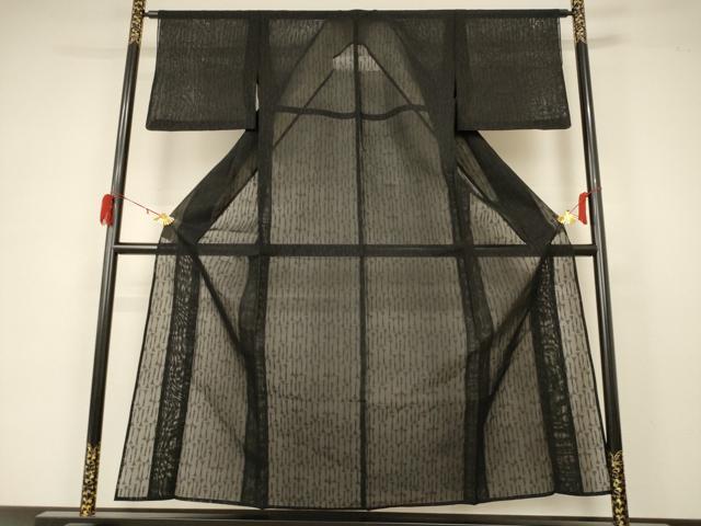 平和屋着物＊夏物　色無地　紗　蝋色　正絹　逸品　AABA6522jd