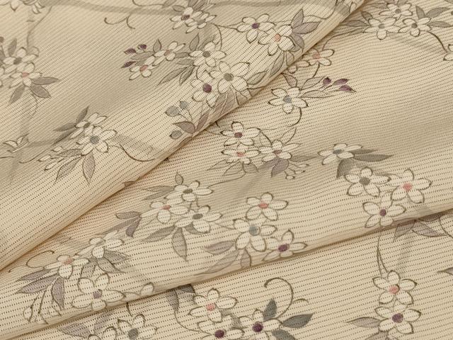 平和屋着物＊夏物　小紋　絽　草花文　やまと誂製　正絹　逸品　AABA6561jd