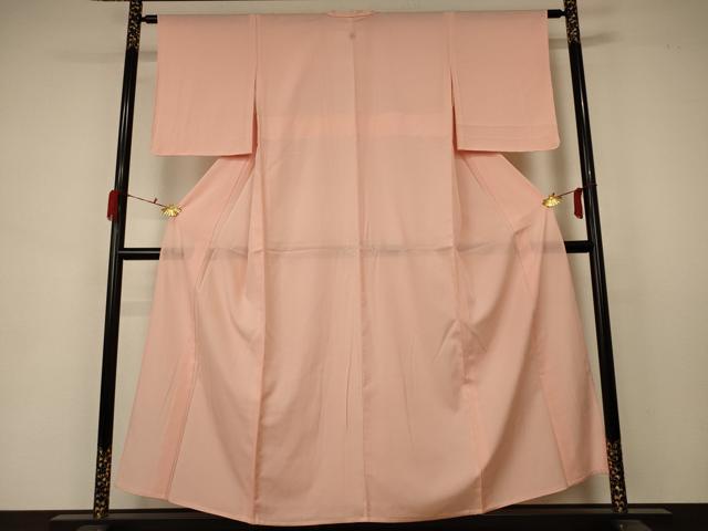 平和屋着物＊夏物　色無地　絽　赤香色　正絹　逸品　未使用　AABA6582jd