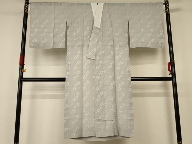 平和屋着物＊夏物　長襦袢　花唐草文　正絹　逸品　AABA6597jd