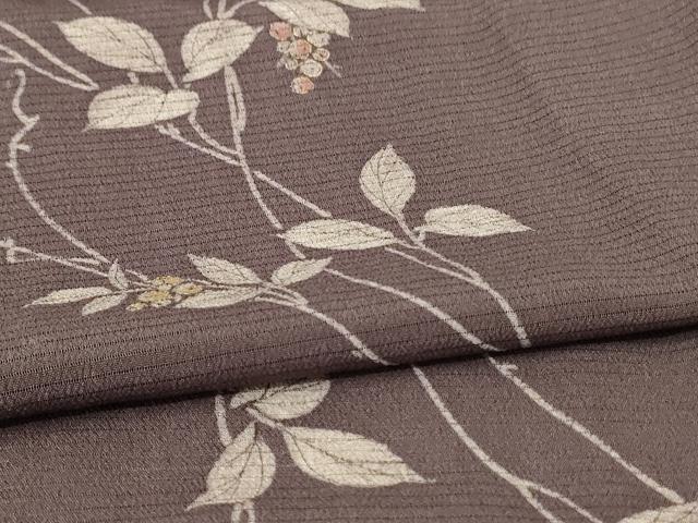 平和屋着物□上質な小紋 枝葉地紋 暈し染め 逸品 CAAB1647ev 平和屋