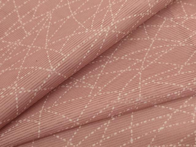 平和屋着物＊夏物　小紋　絽　芝　洗える着物　AABA6620jd