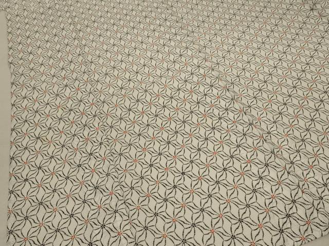 平和屋着物＊夏物 小紋 絽 麻の葉文様 洗える着物 AABA6628jdの通販は