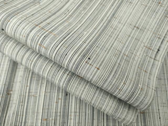 平和屋着物●ぜんまい紬　間道　正絹　逸品　AABA6652ck