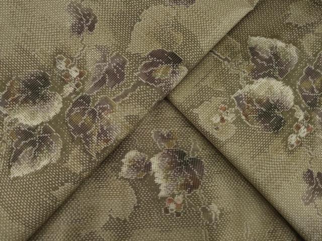 平和屋着物●都喜ヱ門　本場大島紬　一元7マルキ　総絣　蔦草文　藤絹織物謹製　正絹　逸品　AABA6683ck