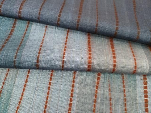 平和屋着物●訪問着　紬地　絞り　流水文　暈し染め　正絹　逸品　未使用　AABA6695ck