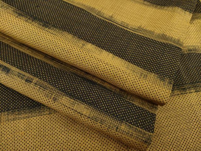 平和屋着物●本場大島紬　一元絣　横段文　正絹　逸品　AABA6710ck