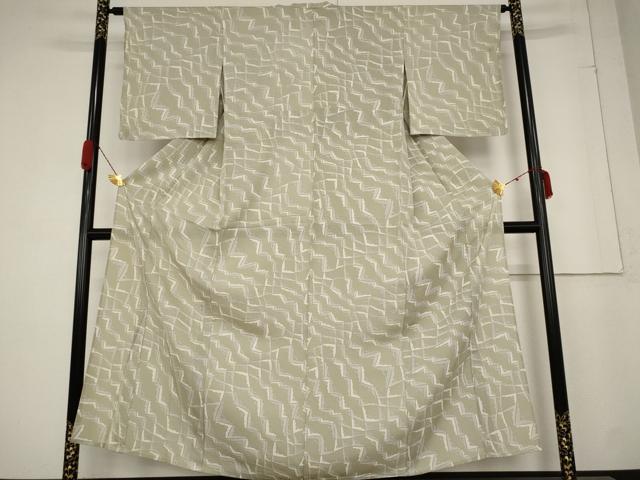 平和屋着物＊夏物　小紋　絽　裏菊　正絹　逸品　AABA6829st