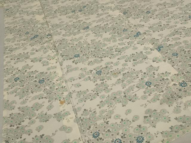 平和屋着物＊夏物 小紋 絽 草花文 高島屋扱い 正絹 逸品 AABA6830st 小紋