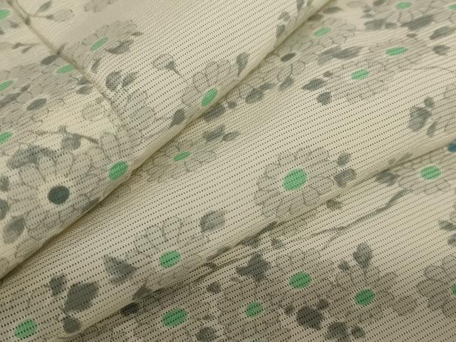 平和屋着物＊夏物　小紋　絽　草花文　高島屋扱い　正絹　逸品　AABA6830st 平和屋着物＊夏物 小紋 絽 草花文 高島屋扱い 正絹 逸品 AABA6830st 小紋