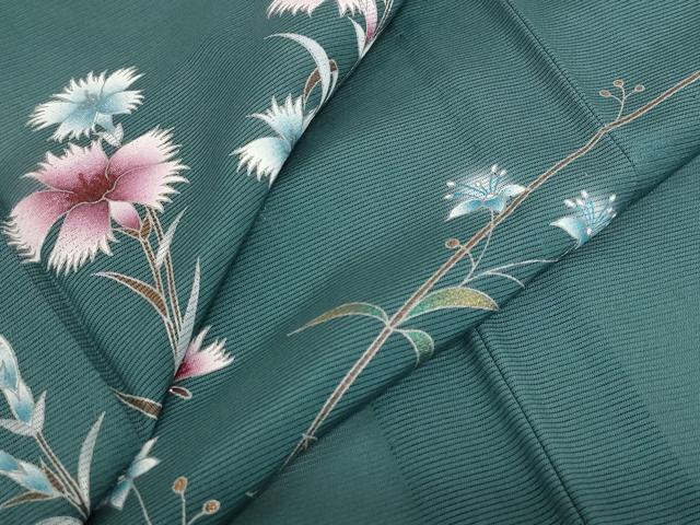 平和屋着物＊夏物　訪問着　絽　花蝶文　正絹　逸品　AABA6832st