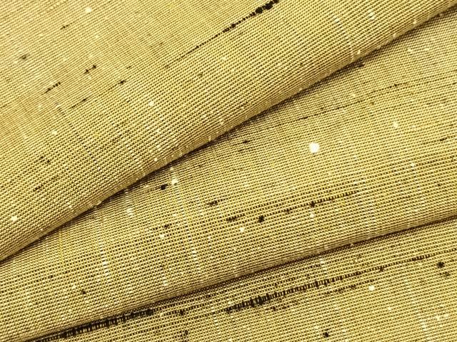 平和屋着物▽上質な紬　単衣　霞文　正絹　逸品　AABA7437fy