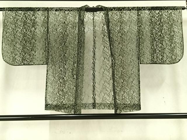 平和屋着物▽羽織　スリーシーズン　春夏秋　塵除け　葉尽くし　正絹　逸品　AABA7601fy