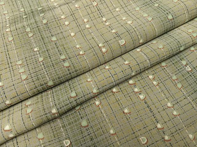 平和屋着物●上質な小紋　間道　正絹　逸品　AABA7832ph