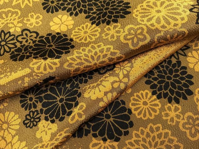 平和屋着物●上質な小紋　松竹梅　鬼しぼ縮緬　正絹　逸品　AABA7834ph