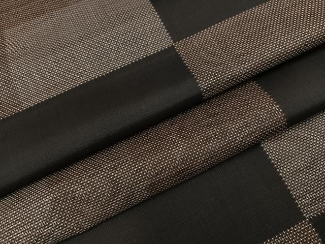 平和屋着物●本場大島紬　カタス7マルキ　段違い文　正絹　逸品　AABA7856ph