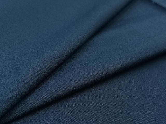 平和屋着物▽色無地　単衣　留紺色　洗える着物　AABA7913jh