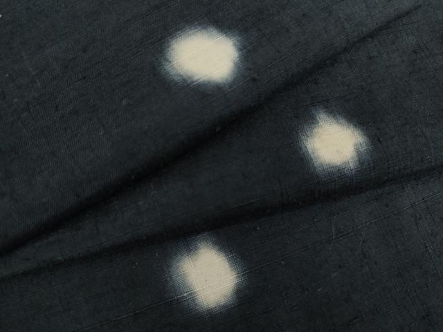 平和屋着物●上質な紬　丸文　ほたる暈し　正絹　逸品　AABA7941ck