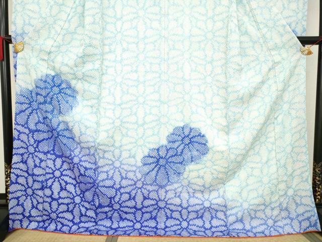 平和屋着物○豪華振袖 総絞り 花尽くし ロング丈 正絹 逸品 AABA7959ck