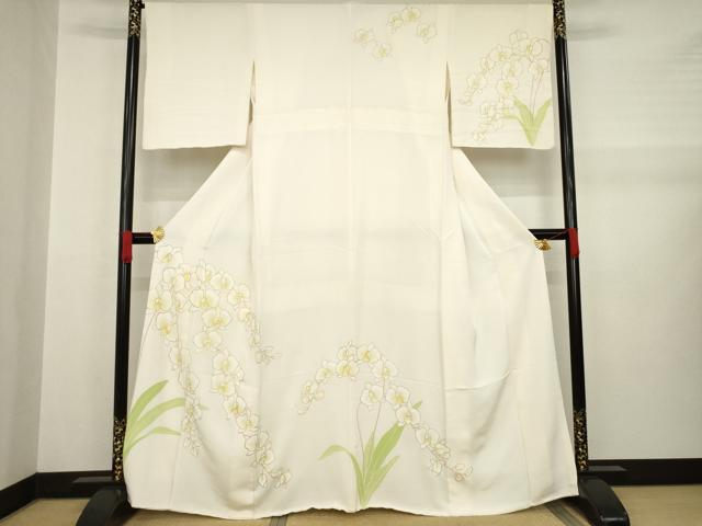 平和屋着物●訪問着　胡蝶蘭　金彩　正絹　逸品　AABA7984ck