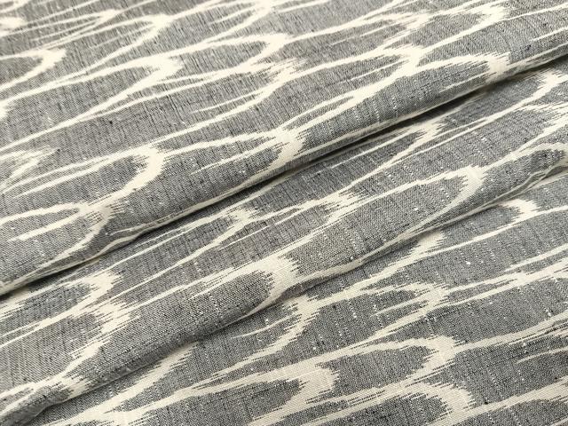 平和屋着物●上質な紬　流水文　正絹　逸品　未使用　AABA8238ph