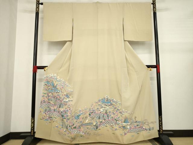 平和屋着物●本加賀友禅作家　村田幸司　色留袖　茶屋辻　正絹　逸品　AABA8251ck