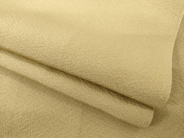 平和屋着物●上質な色無地　榛色　正絹　逸品　AABA8279ck