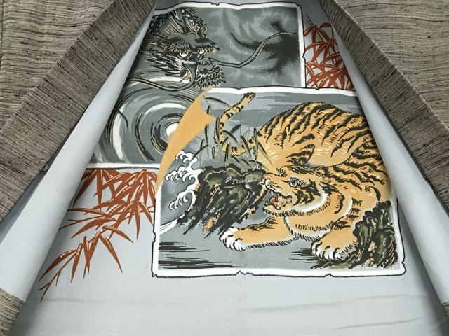 平和屋着物○男性 紬 アンサンブル 色無地 黒橡色 正絹 逸品 AABA8836zg