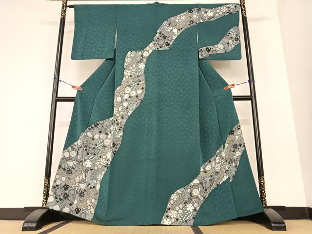 平和屋着物●訪問着　辻が花　手描き　正絹　逸品　AABA8874zg