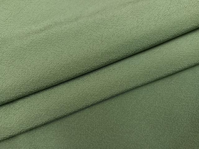 平和屋着物●上質な色無地　山葵色　正絹　逸品　AABA8924ph