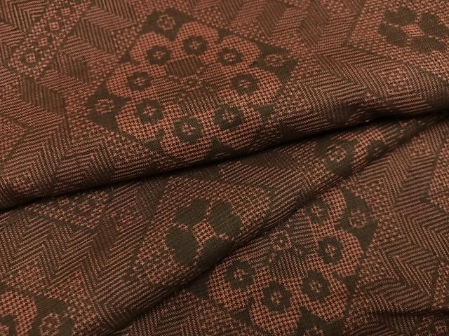 平和屋着物●龍郷絣　本場大島紬　正絹　逸品　AABA8955ph