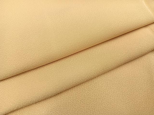 平和屋着物●上質な色無地　蜂蜜色　正絹　逸品　未使用　AABA8960ph