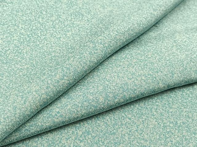 平和屋着物▽上質な小紋　単衣　作家物　霞文　正絹　逸品　AABA9157jh