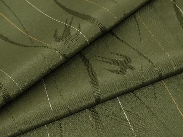 平和屋着物＊夏物　小紋　変わり絽　もじり織　飛鳥文　反端付き　正絹　逸品　AABA9351jd