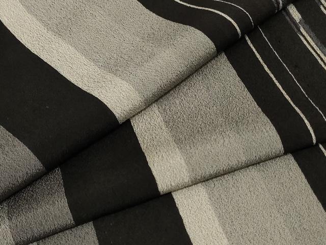 平和屋着物＊夏物　小紋　紗　変わり縞　AABA9358jd