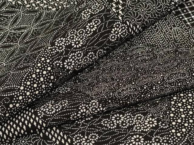 平和屋着物＊夏物　江戸小紋　絽　切嵌吉祥文　反端付き　正絹　逸品　AABA9362jd