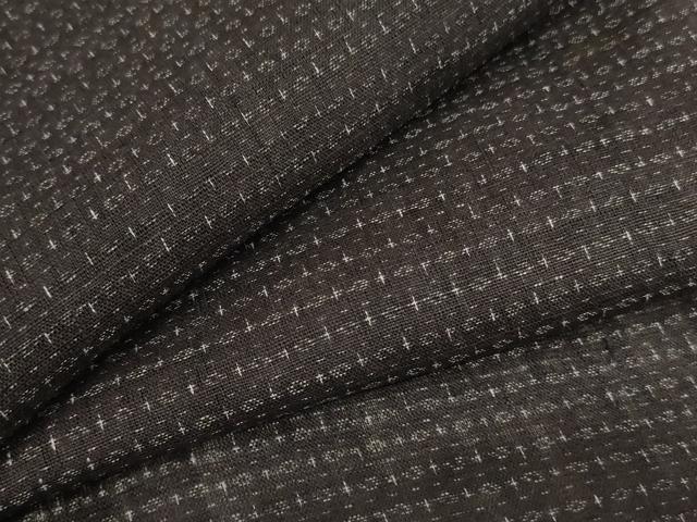 平和屋着物＊夏物　上布　絣文　麻　逸品　AABA9388jd