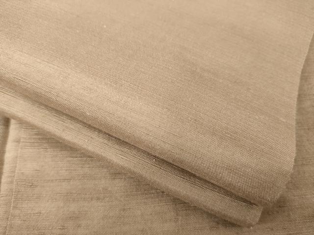 平和屋着物●上質な紬　色無地　柴染色　正絹　逸品　AABA9460ck