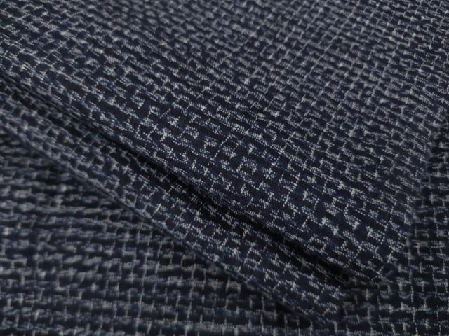 平和屋着物●男性　久留米絣　単衣　綿　格子　逸品　AABA9510ck