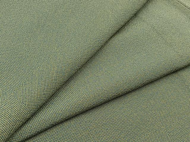 平和屋着物▽小紋師　黒岩秀硯　江戸小紋　単衣　市松文様　正絹　逸品　AABA9555jh